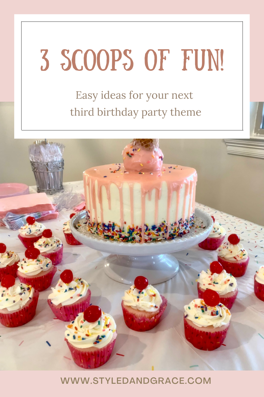 3 Scoops of Fun! Third Birthday