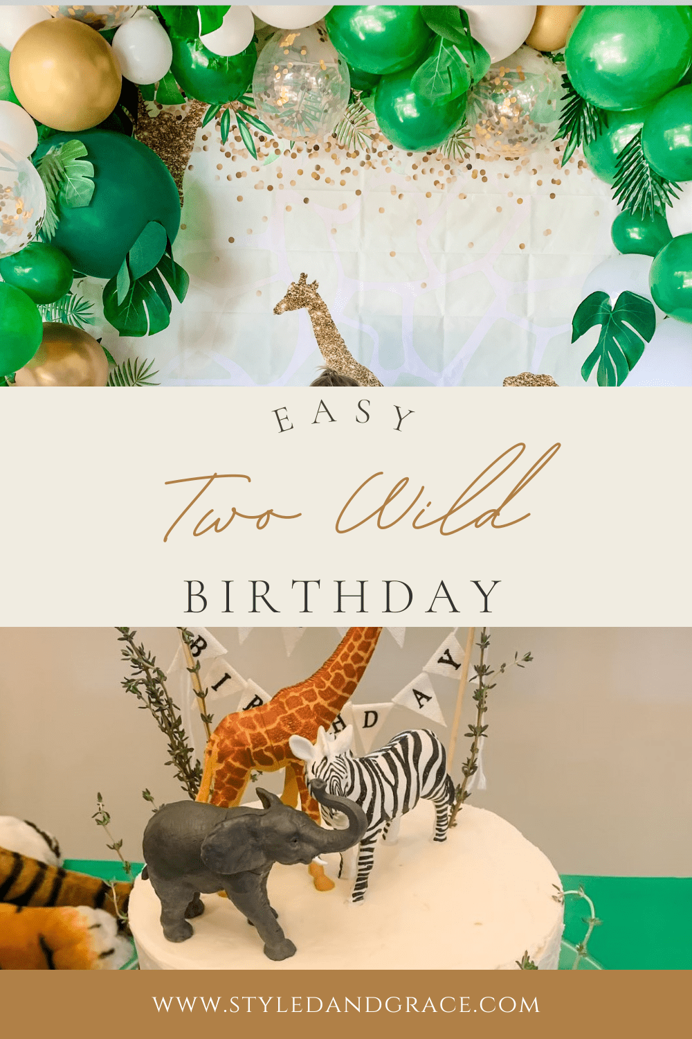 Easy Two Wild Birthday Theme